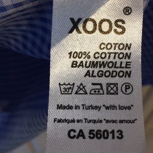 XOOS CA | Shirts | Xoos Ca Rock Mens Blue And White Dress Shirt | Poshmark